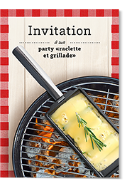 Cartons d'invitation - Raclette Suisse