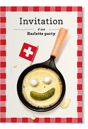 Cartons d'invitation - Raclette Suisse